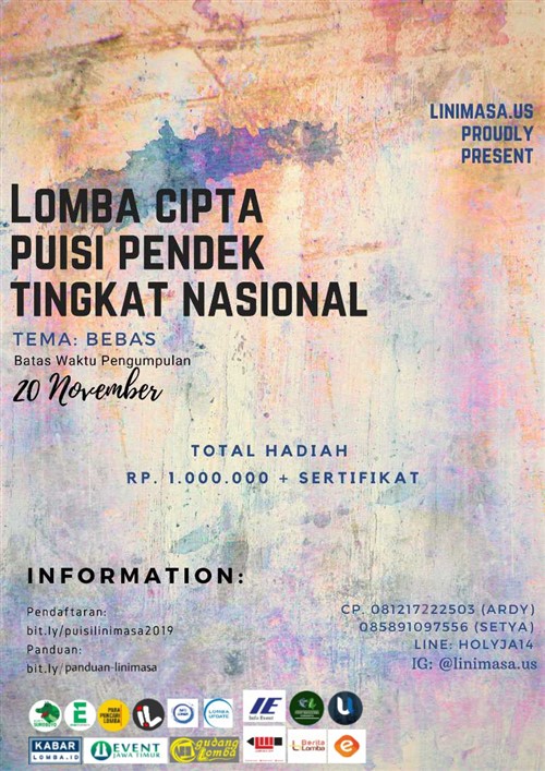 Lomba Cipta Puisi Pendek Tingkat Nasional – Ruang Puisi